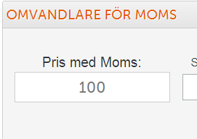Räkna ut Moms - Kalkylator för att beräkna momsen